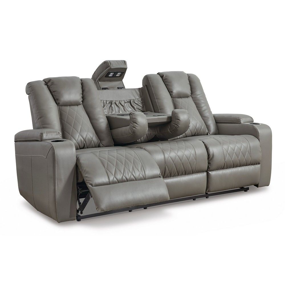 Reclining sofa with storage arms store