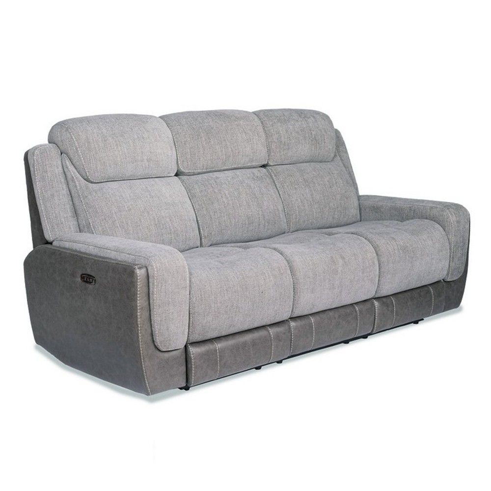 Zoey Zero Gravity Power Reclining Sofa with Power Headrests Gray