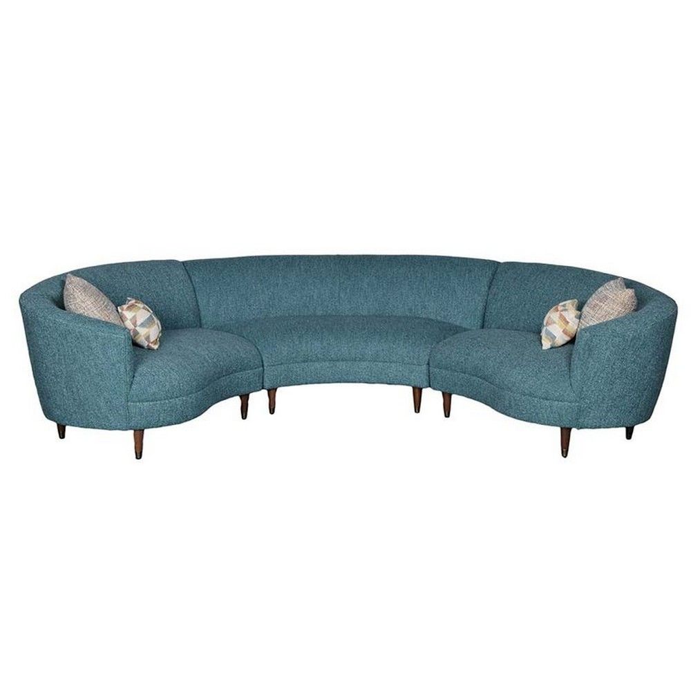Cleo 3 Piece Sectional Celine Teal American Home Furniture Store and Mattress Center Albuquerque Santa Fe Farmington NM